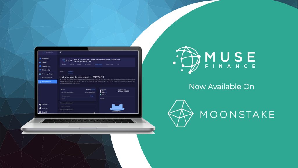 Moonstake Integrates Muse Finance for MUSE Lockdrop and Advanced DeFi ...